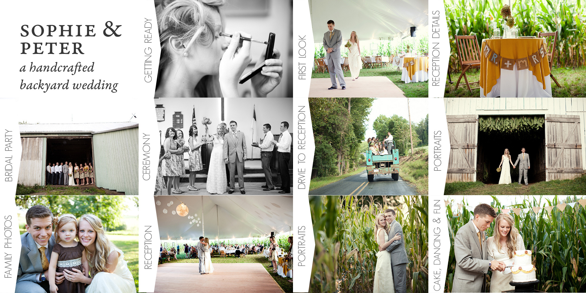 backyard wedding timeline | Mary Dougherty Photography